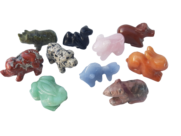 Mini Crystal Animals Gift Pack of 12 Stones – The Elephant Shop
