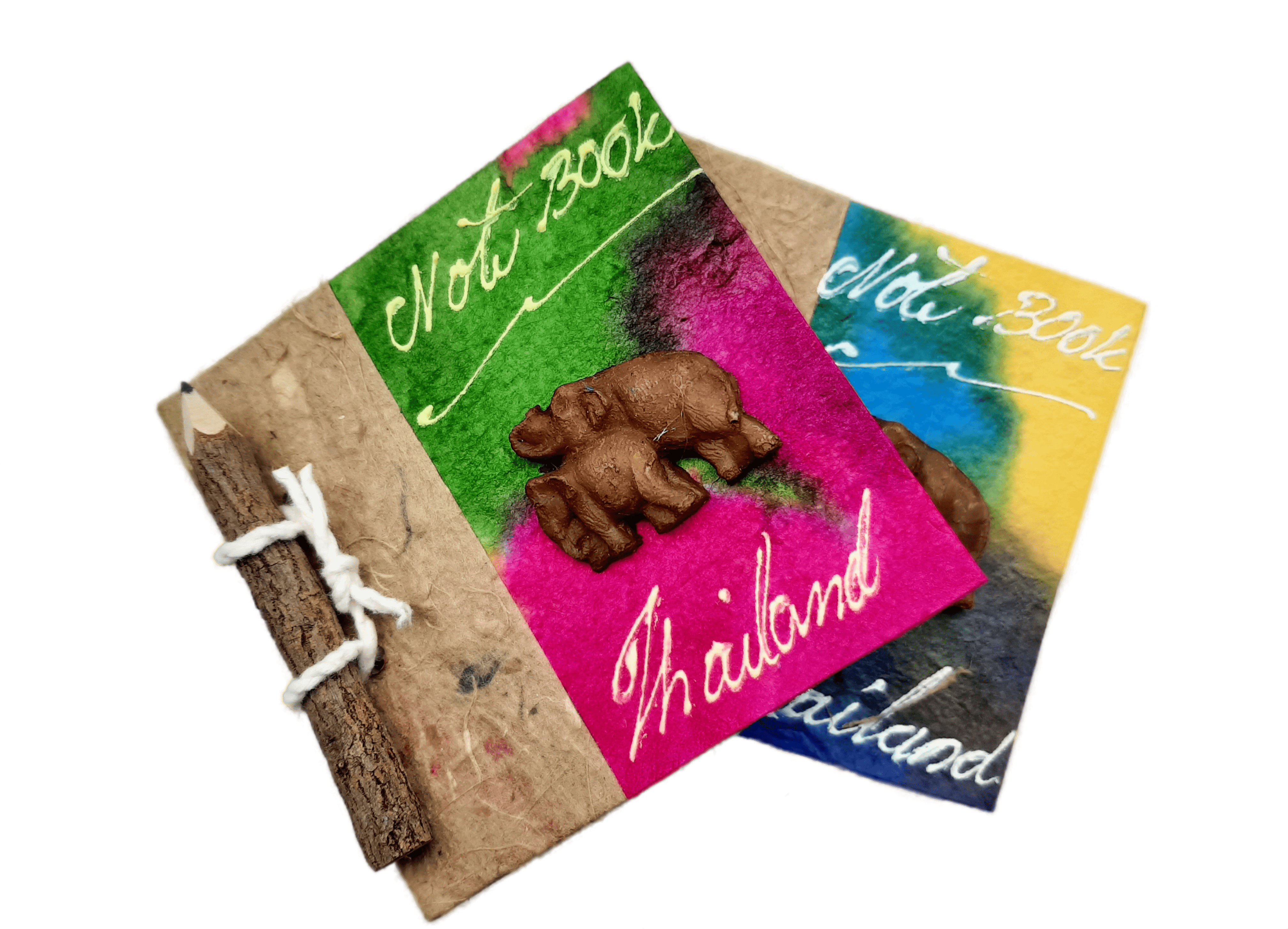 Thai Children Notebook with Bush Pencil – The Elephant Shop
