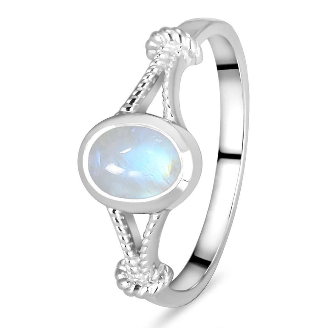 Moonstone Silver Vega Ring – The Elephant Shop